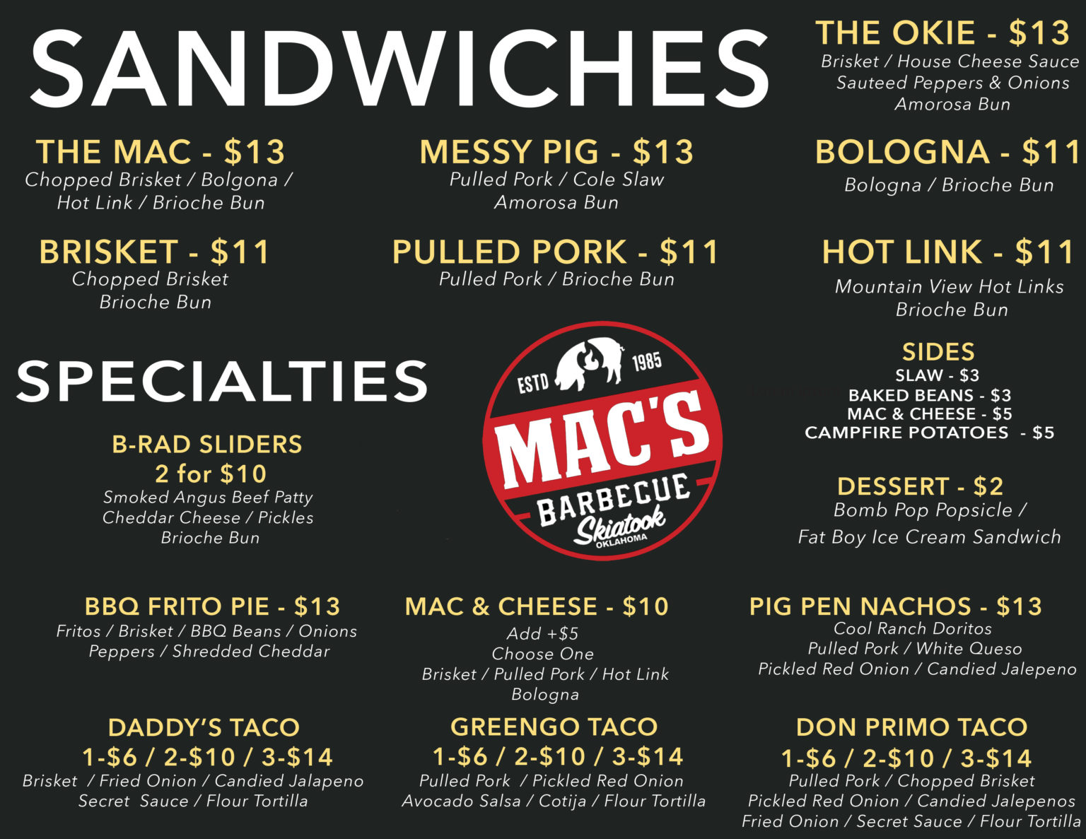 Food - Cain's Ballroom